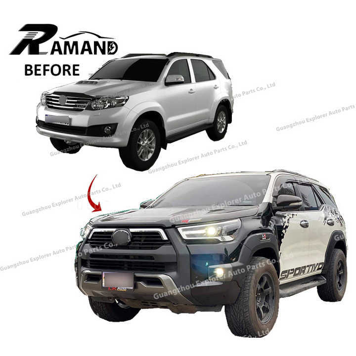 Car Conversion Upgrade Facelift for Fortuner 12-15 to Rocco 2020