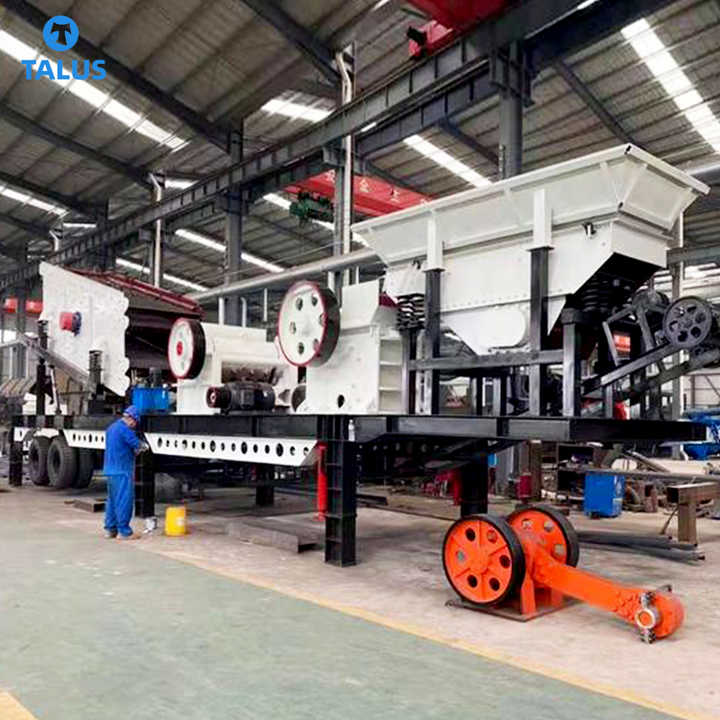 Talus Portable Mobile Jaw Impact Cone Crusher with Motor & Gear for ...