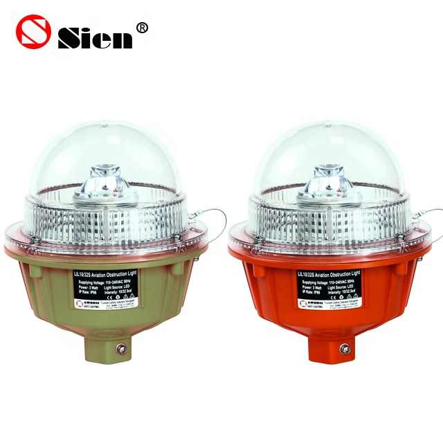 Red Led Single led aircraft warning light,Obstruction Light,telecom ...