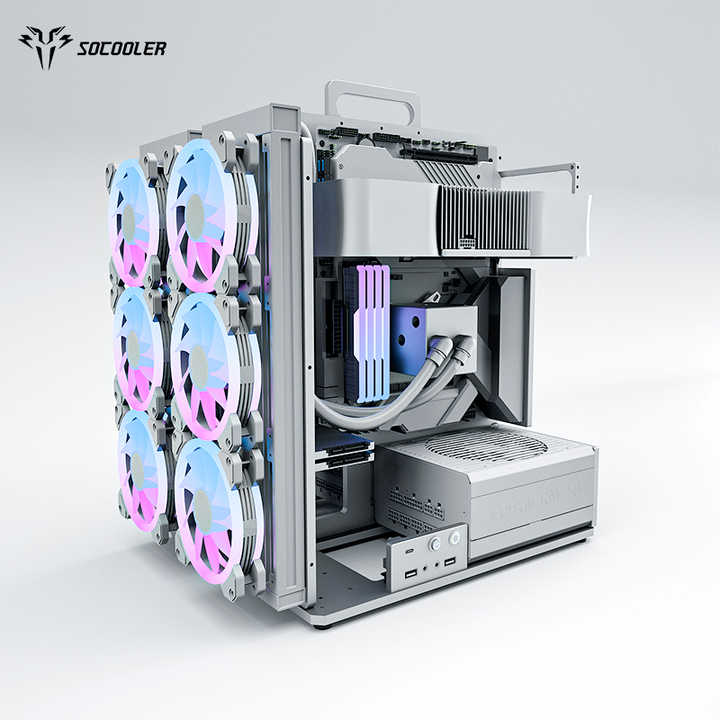 Elegant Gaming PC Case - ATX Aerometal with Aluminum Support