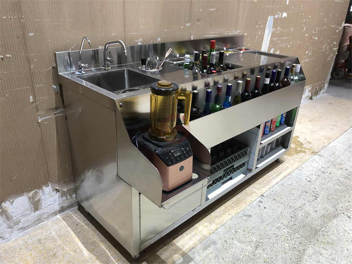 One Stop Commercial Stainless Steel Bar Cocktail Station