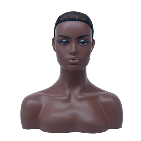 Plastic Half Body Torso Female Mannequin With Head For Clothes Display ...