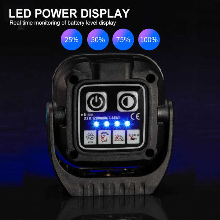 W8129-2 Multi-Functional Small Square Work Light - Rechargeable