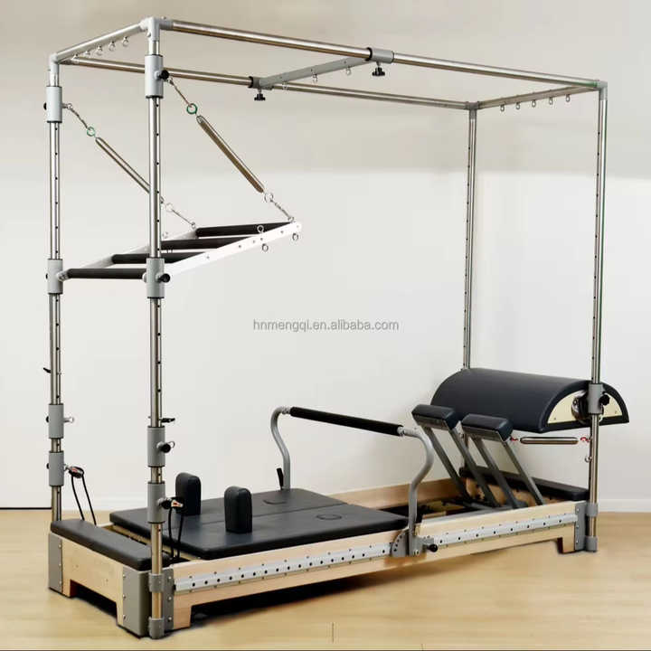 8-in-1 Pilates Reformer with Cadillac Ladder Barrel Wunda Chair-Durable ...