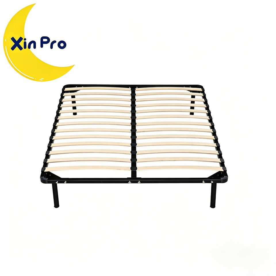 Iron Metal Birch Wood Modern Foldable Adjustable Durable Bed Frame Easy ...