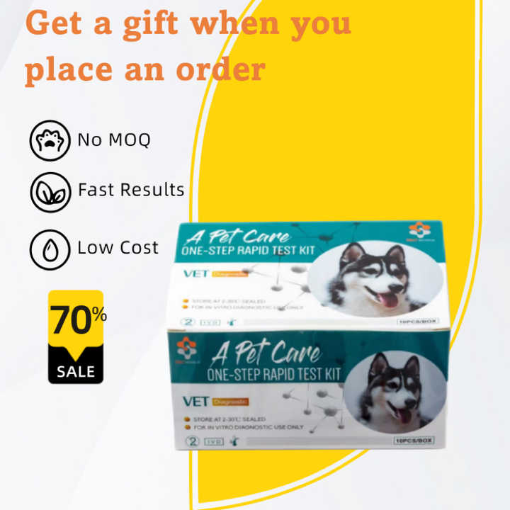 A Pet care CPV test kit Veterinary Diagnostic Equipment Parvovirus test ...