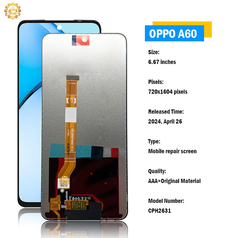 6.67 Inch LCD Display Touch Screen Digitizer for Oppo A60, Realme 12X ...