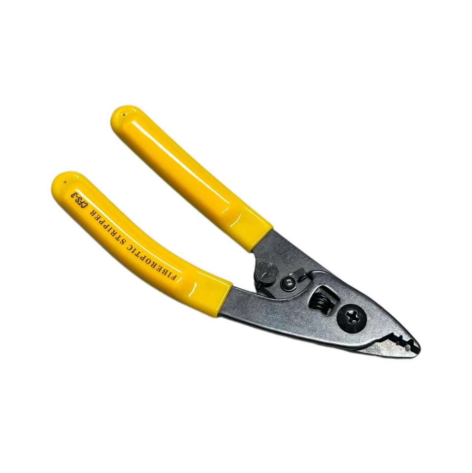 HI LINK CFS-3 Yellow Plastic Handle Fiber Optic Stripper for FTTH Drop ...