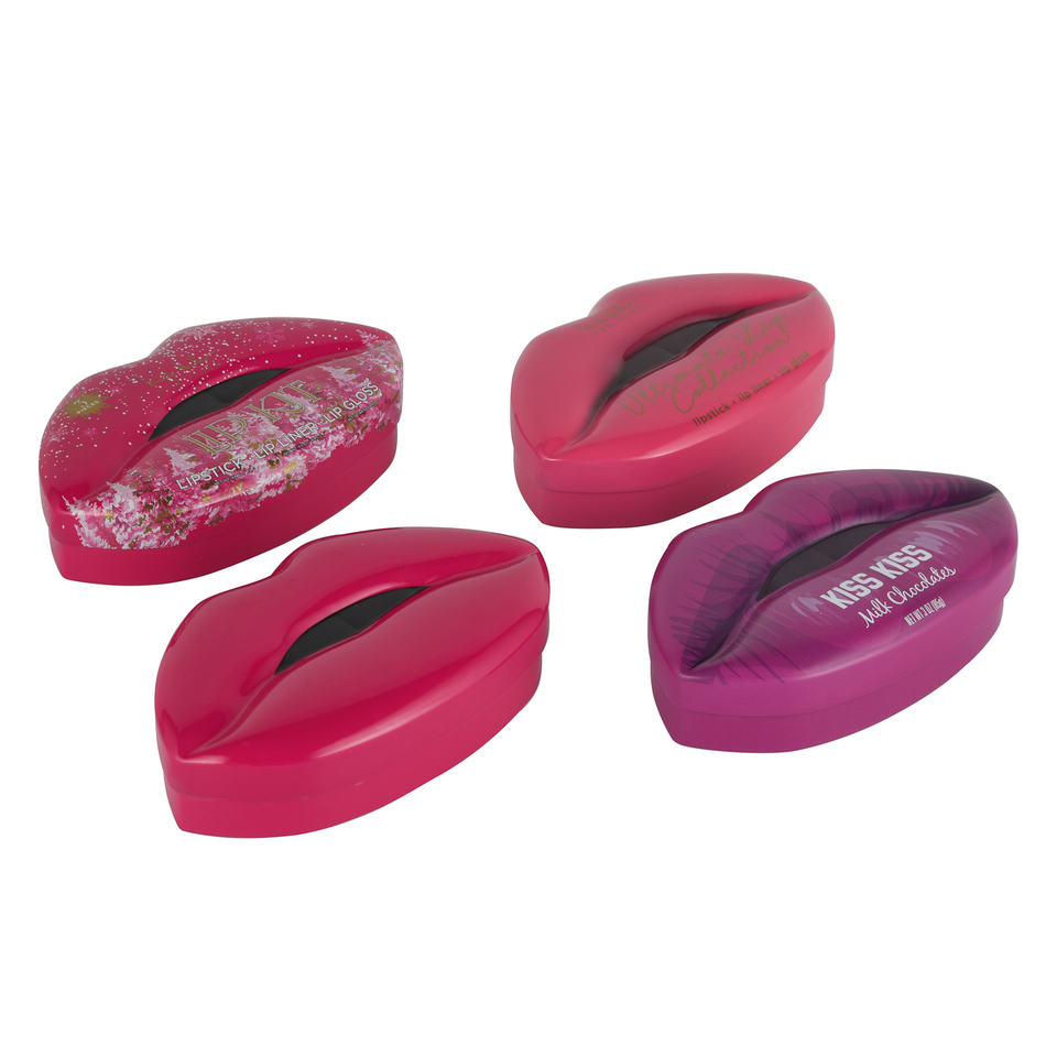 Factory Direct Luxury Custom Lip Shape Metal Tin Box Quality Tin ...