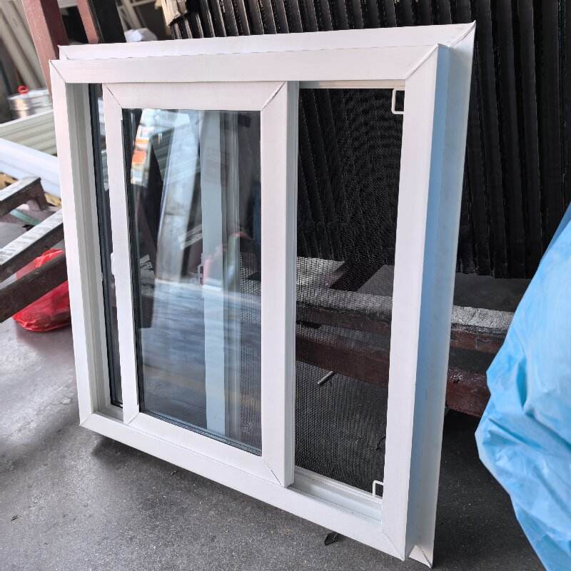 Latest Design Modern PVC Sliding Window with Double Glazed Horizontal ...
