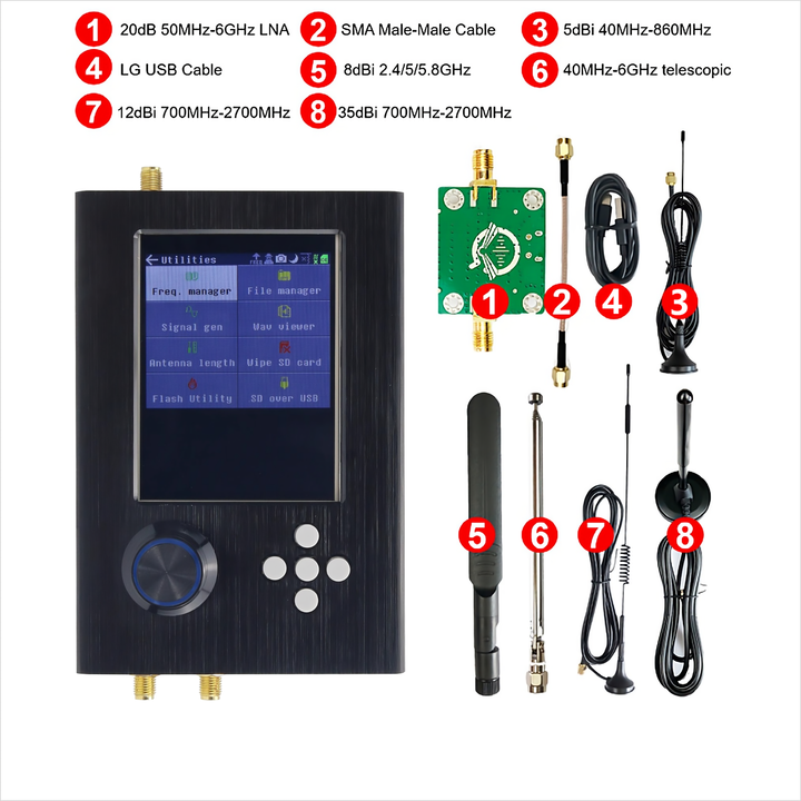 Hackrf One Portapack H2 - Transceiver for SDR Development