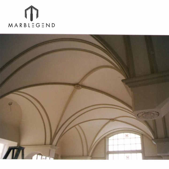 Natural Stone Columns - Hallway Groin Vault Moulding