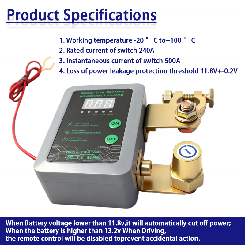 12V 240A Battery Disconnect Power Switch Shut Off Cut Off Kill Switch ...