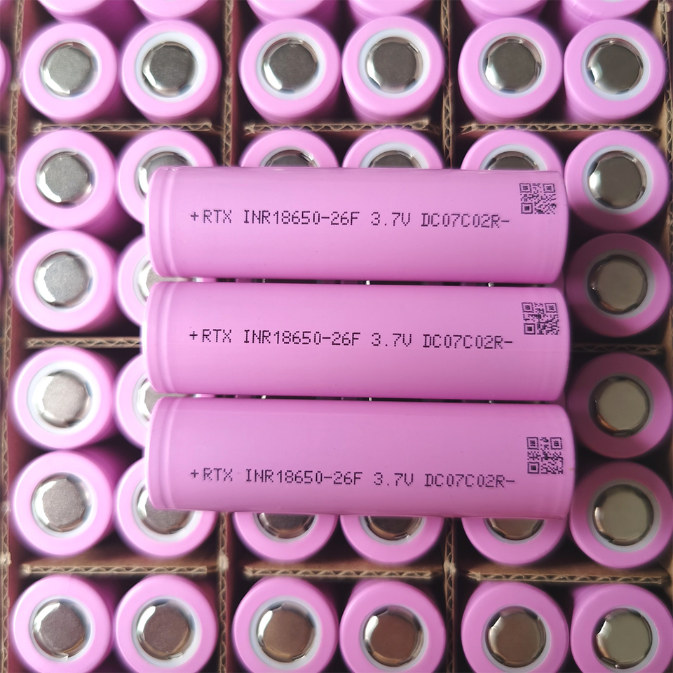 RTX 18650 Rechargeable Lithium Ion Battery 2600mAh 3.7v-4.2v INR 26E ...