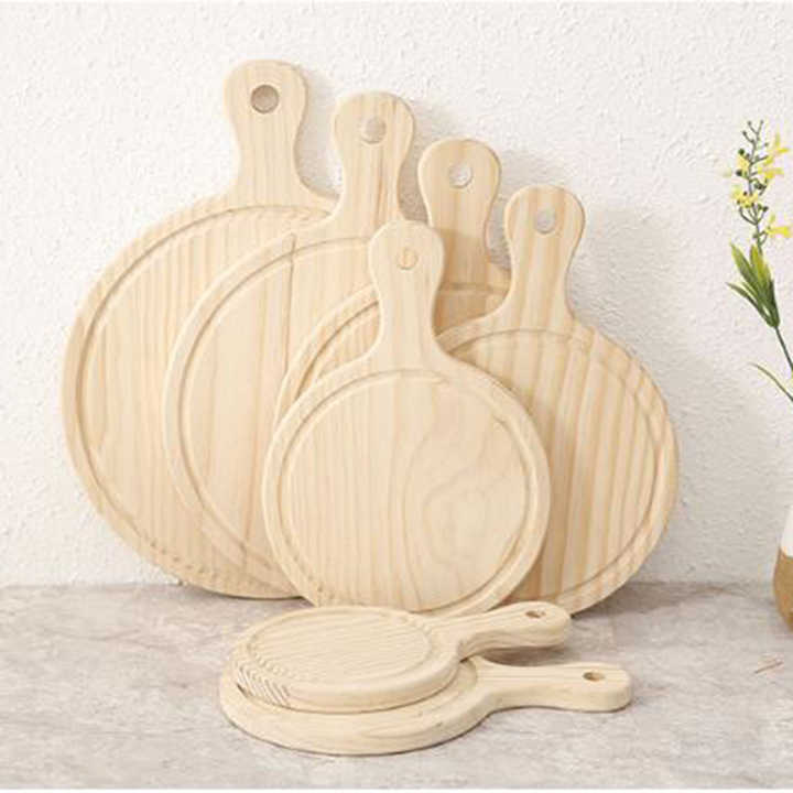 Custom Wood or Bamboo Pizza Board Set Rectangle or Round Charcuterie ...