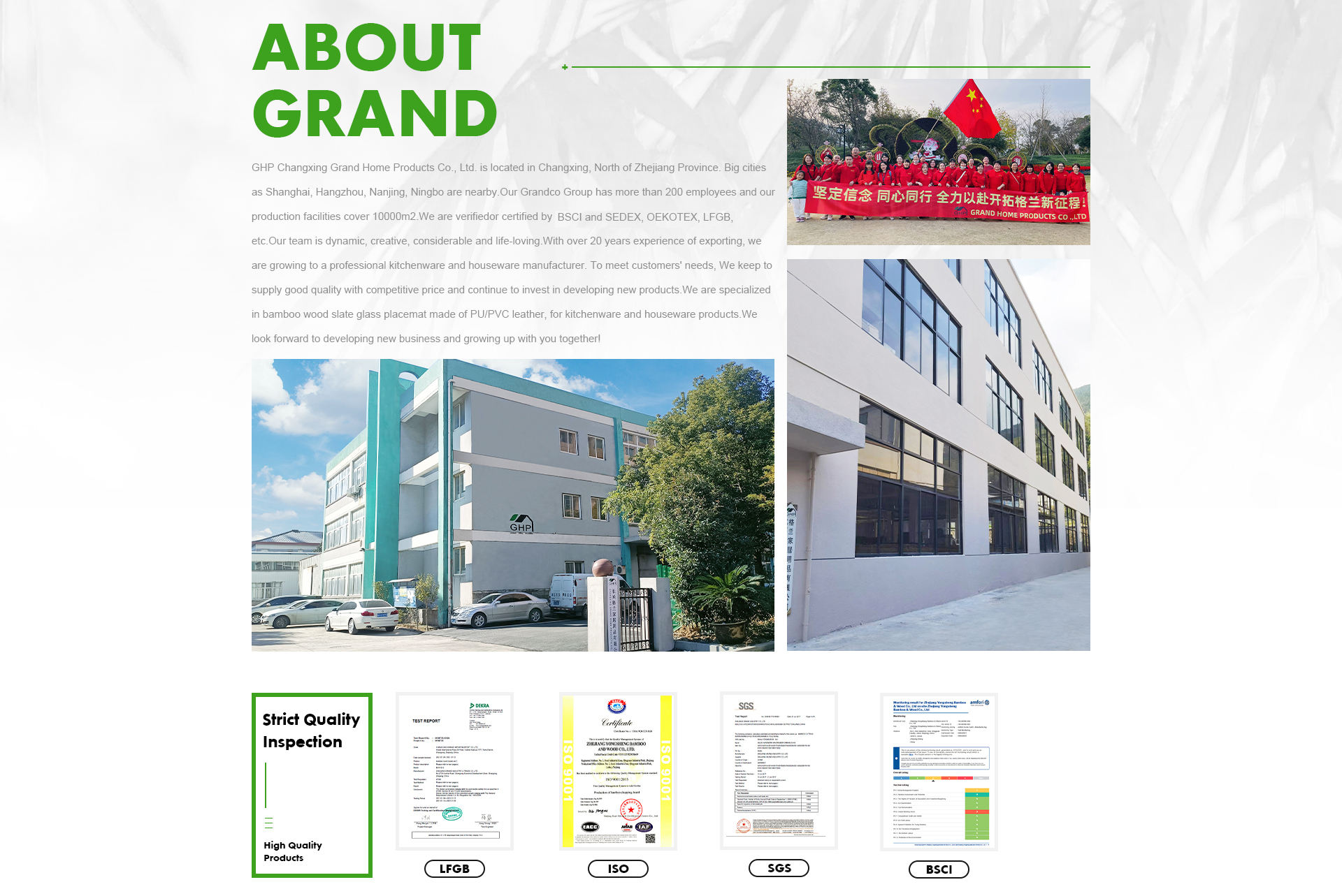 Changxing Grand Home Products Co., Ltd.