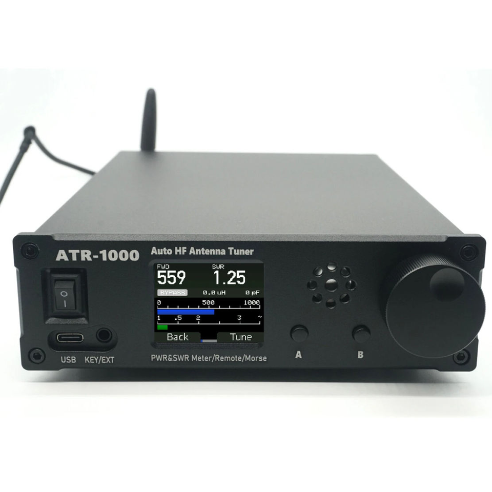 ATR-1000 1000W Automatic Antenna Tuner 1.8-30MHz HF Shortwave Tuner for ...
