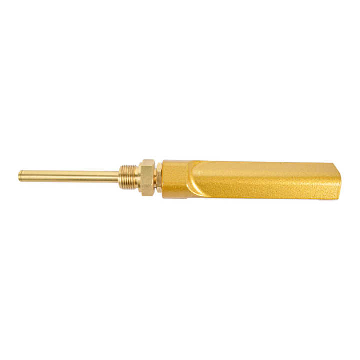 Glass Tube Brass Stem Temperature Measuring Golden Aluminium Case ...