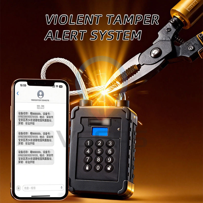 4G Electronic Seal GPS Smart Tracker ESeal GPS Cargo Lock Padlock ...