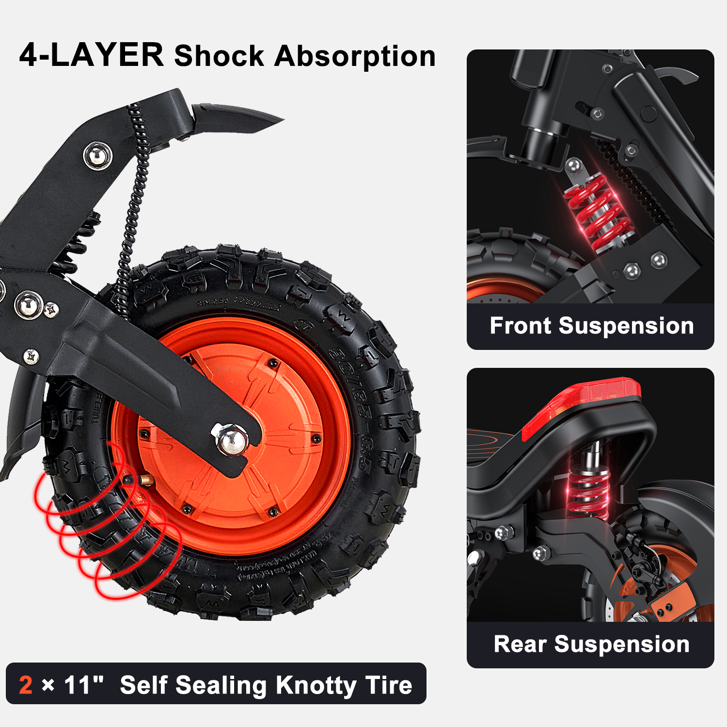 2024 New All Terrain Electric Scooter Dual Motor 1200W USA Warehouse ...