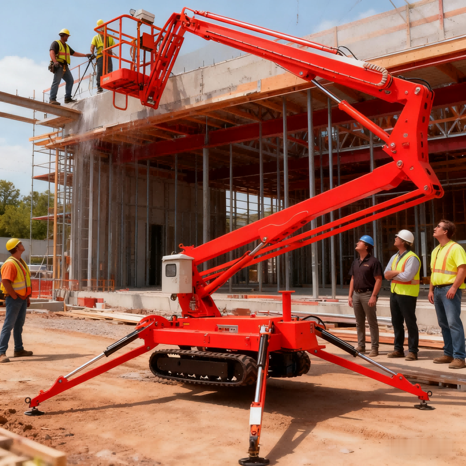 Articulated Boom Self-Propelled Aerial Work Platform Telescopic Boom ...