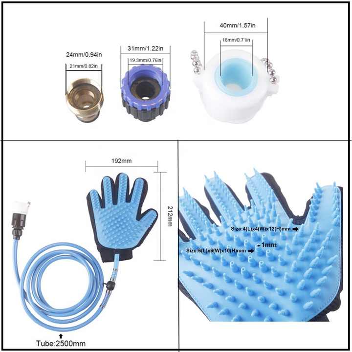 Long Hose Dog Pet Shower Handheld Cat Bathing Shower Tool Pets 360 ...