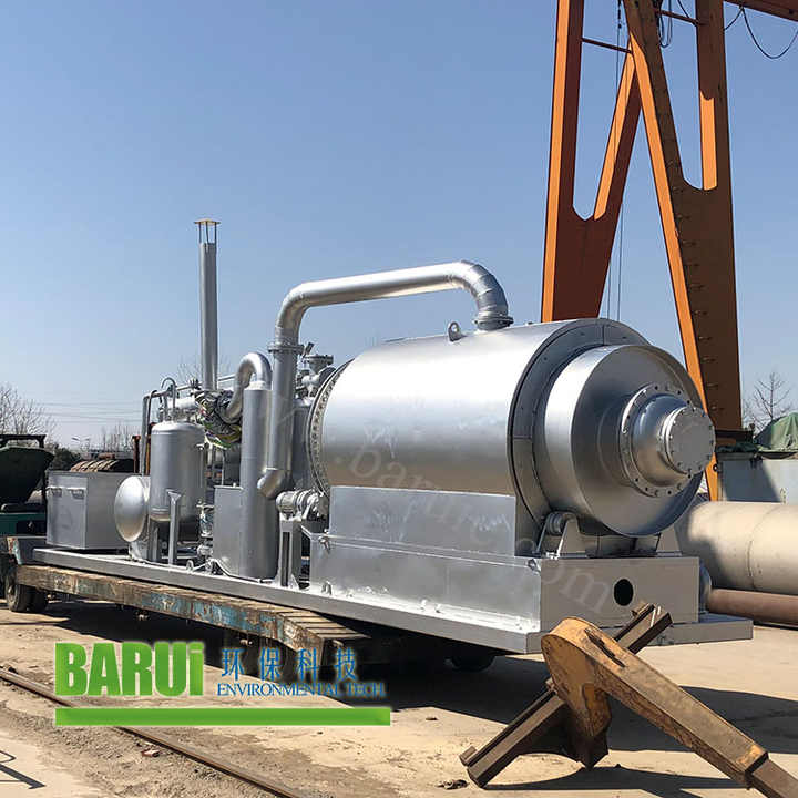 Small Capacity Tires Plastics Recycling Machine - Pyrolysis Plant with ...
