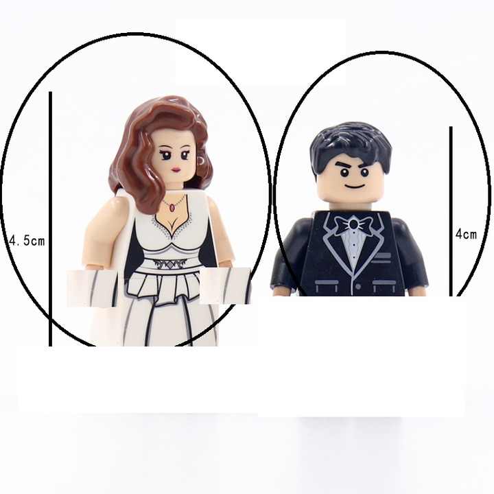 Blocks Figures Bridal Characters Mini Groom Building Blocks Mini Marry ...