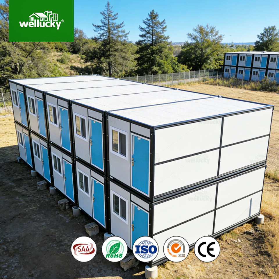 20ft Model House Prefab Modular Homes Expandable Galvanized Container ...
