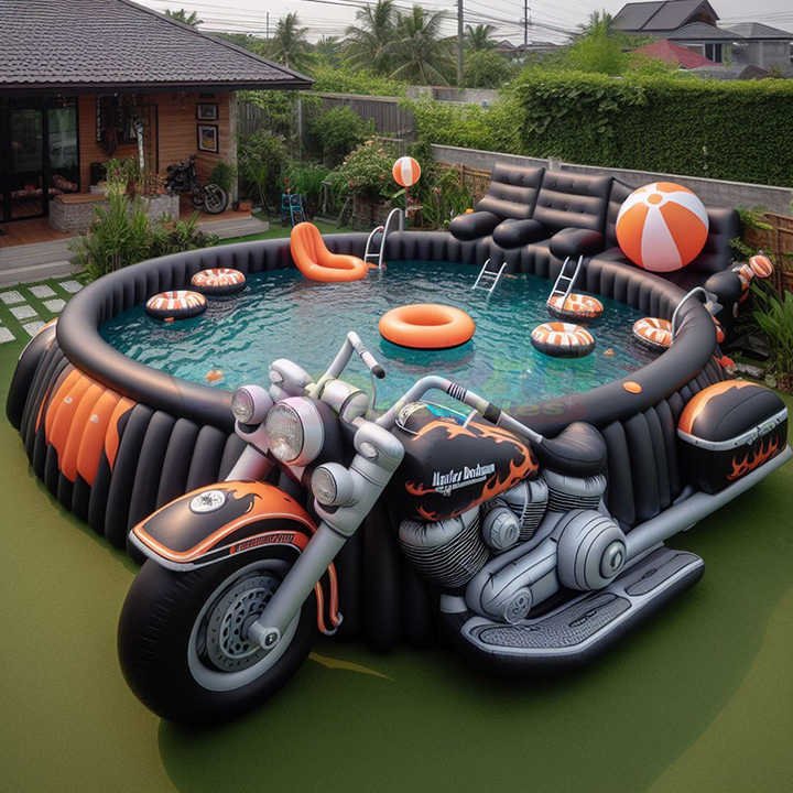 Outdoor Friendly PVC Garden Party Inflatable Pool Bar