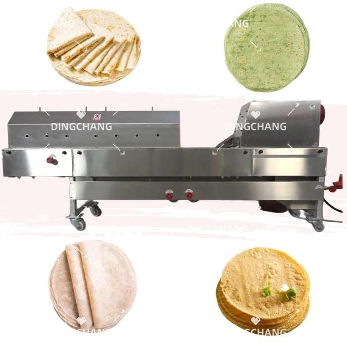 Customizable Chapati Making Baking Machine Flour Tortillas Maker ...