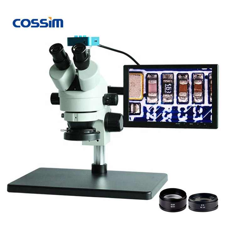 HDMI-compatible USB HD Digital Stereo Microscope Trinocular Microscope ...
