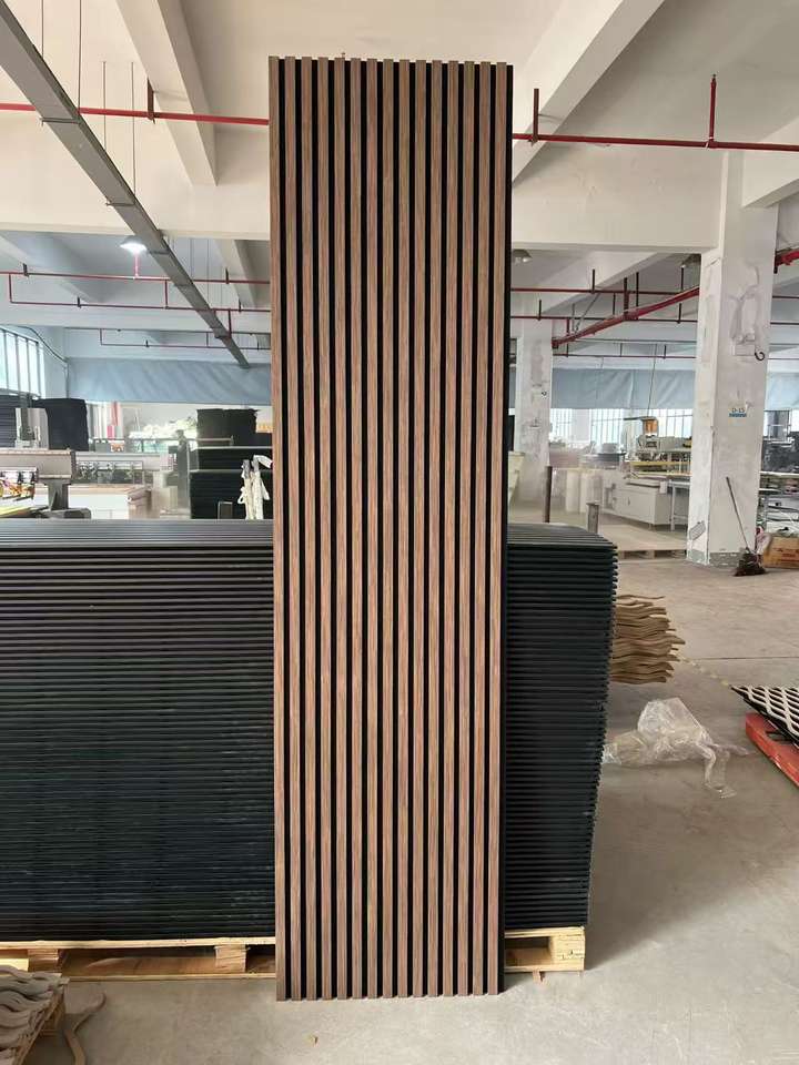 Decorative Acoustic Wall Panel Soundproof Interior Wooden Slat Wall ...