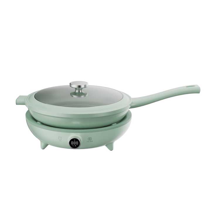Factory Direct Sales Portable Induction Hob Green Color Round Pot and ...