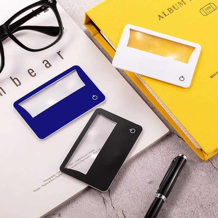 Logo Custom 3X Fresnel Lens PMMA Magnifying Glass Card LED ...