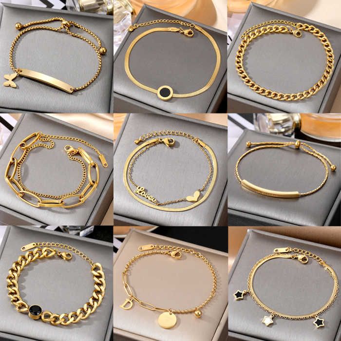 Fashion Jewelry Bracelets Wholesale Adjustable Designer 18K Gold Plated ...