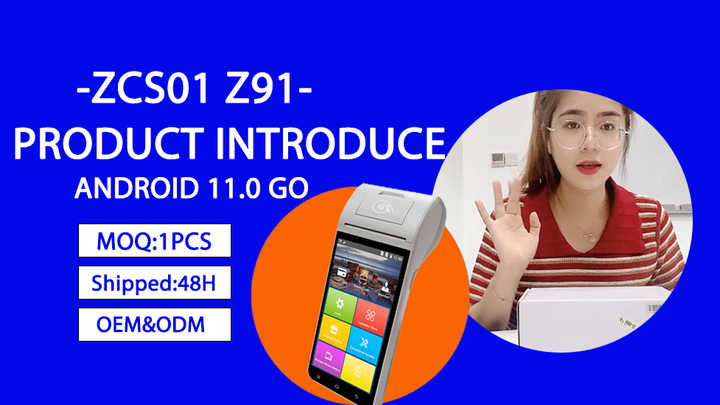 Mobile Android Cashier POS Terminal with 5.5 Inch Touch Screen for ...