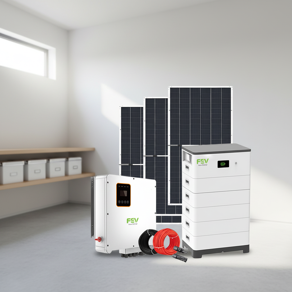 Hybrid Solar Power Generation System 5Kw 10kw Hybrid Solar Power ...