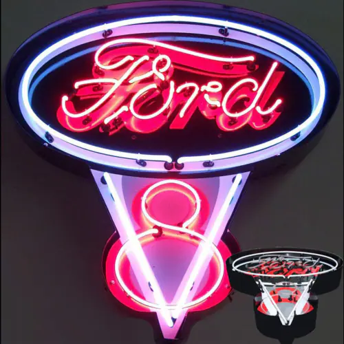 Custom LED Neon Sign with Acrylic and Metal Box for Mall Companies ...