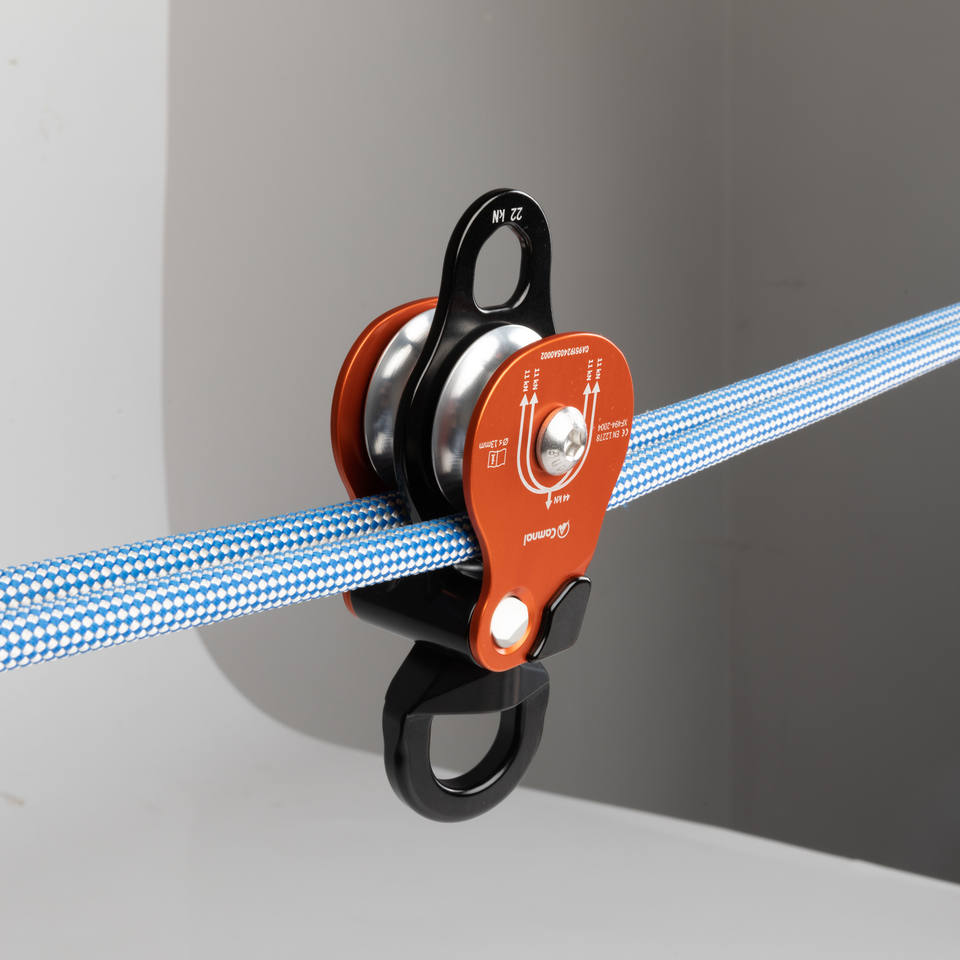 Heavy Duty Aluminum Alloy Single & Double Pulley Climbing Zip Line ...