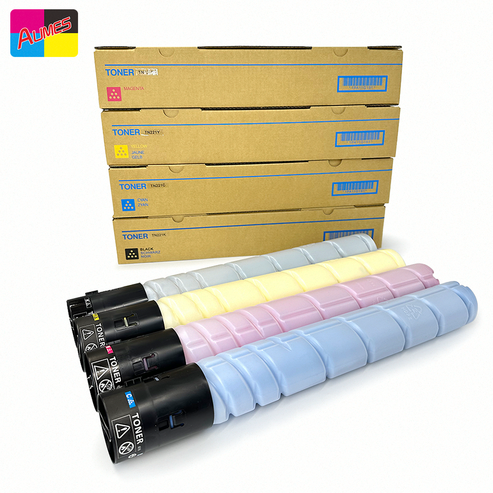Japan Toner TN221 TN-221 for Konica Minolta Bizhub C227 C287 C7528 227 ...