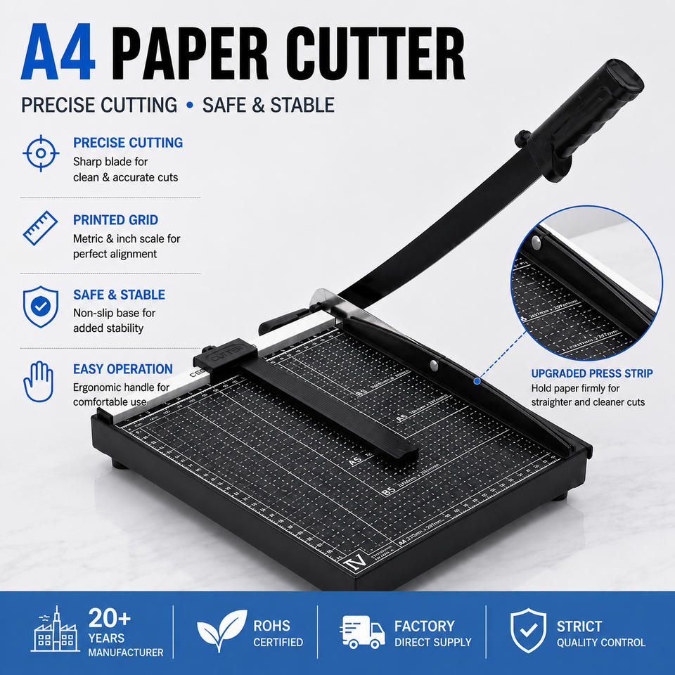 Wholesale A3 A4 B5 Manual Paper Cutter Multi-Colors RoHS Steel Base ...