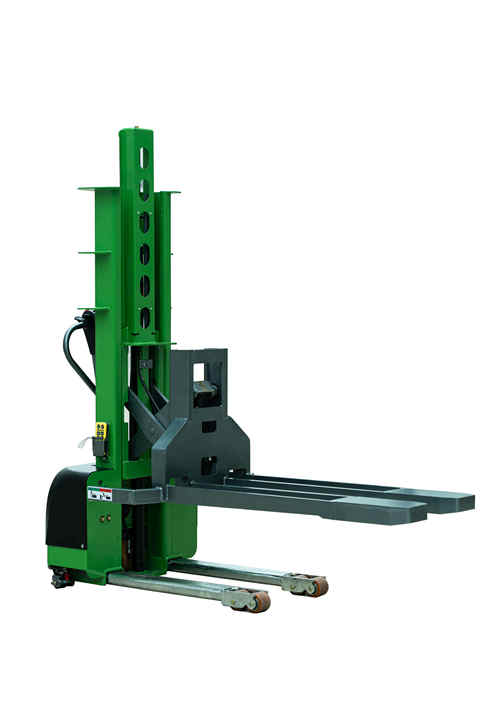 Everlift 1500kg Single Reach Full Electric Pallet Stacker Lithium Battery Self-Loading Stacker ...