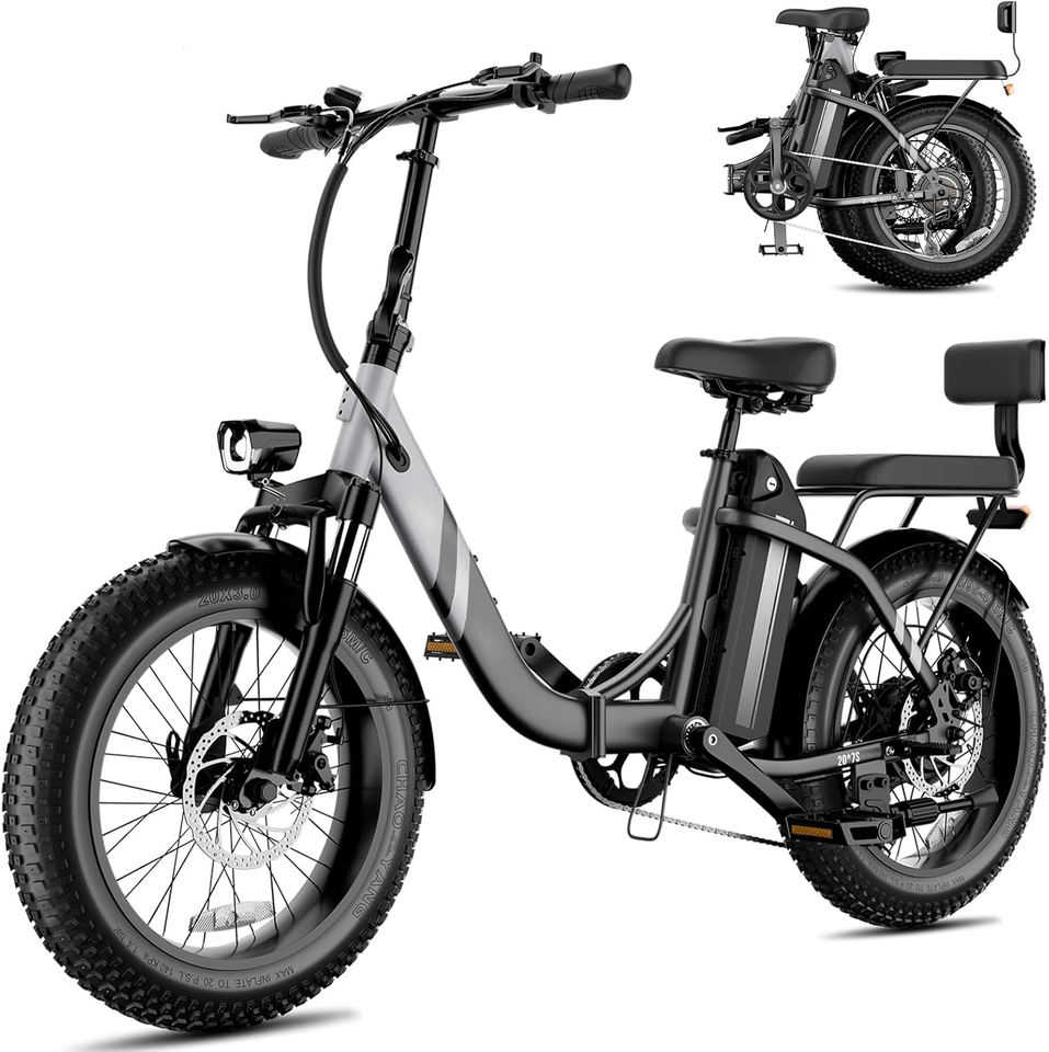 Folding Mini Electric Commuter Bike Adults 1000W Brushless Motor 7 ...
