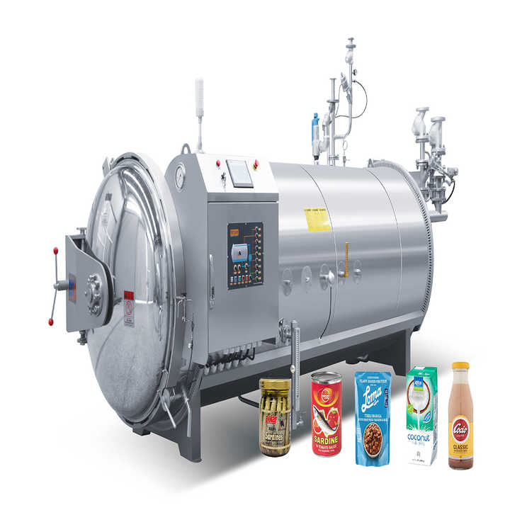 Small autoclave ready to eat meal water spray retort food sterilizer ...
