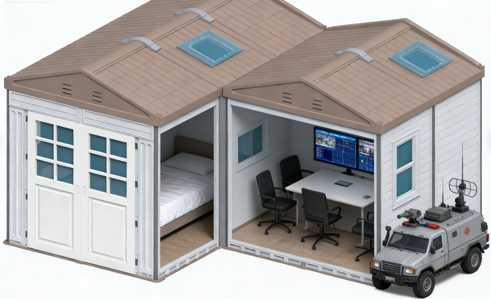 WooWild Fast Portable Prefab Modular Movable Smart Waterproof HDPE ...