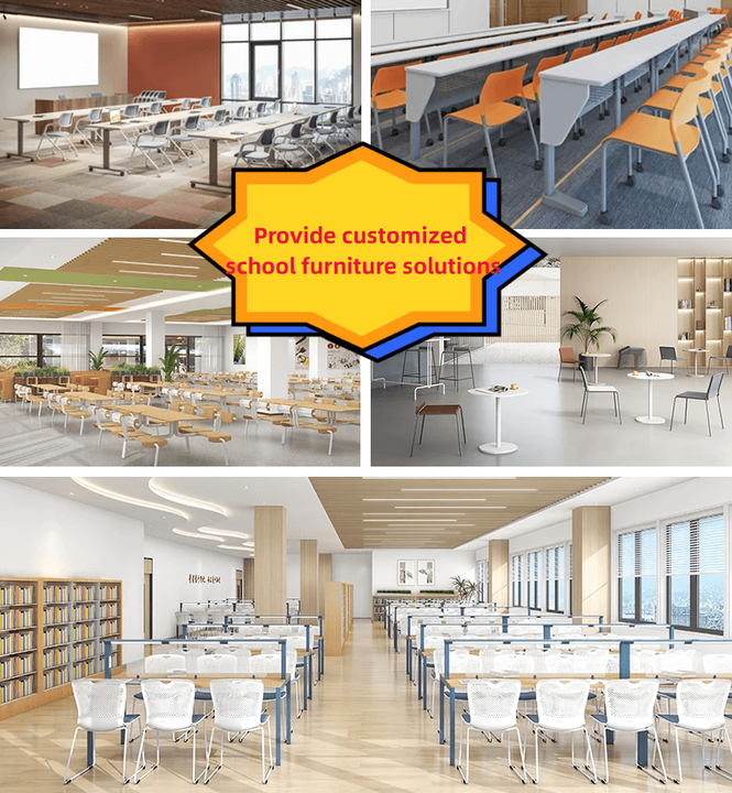 Metal Modern School Classroom Furniture - Student Sets