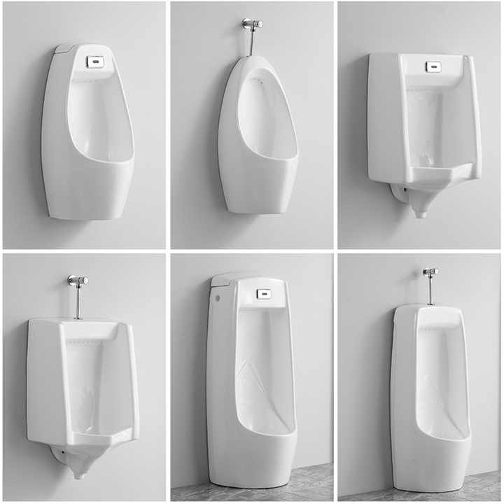 Men's automatic sensor wall mount ceramic urinal for auto flush wall ...