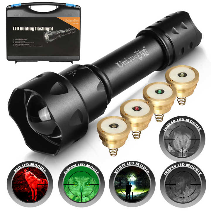 Uniquefire UF-T20 IR Flashlight - 5W 850nm Long Range Hunting Light