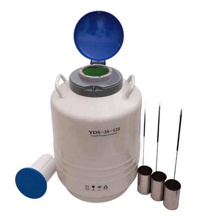 YDS-35 Liquid Nitrogen Cryogenic Storage Tank 10L/20L/30L/50L Capacity Core Component for ...
